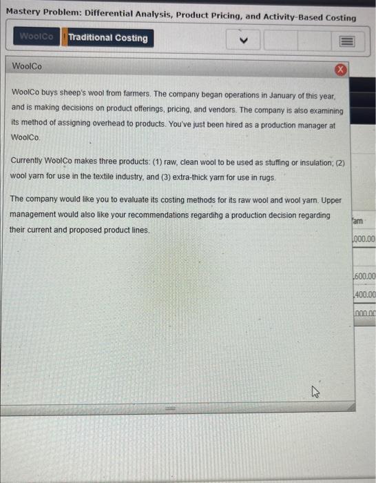 Mastery Problem: Differential Analysis, Product | Chegg.com