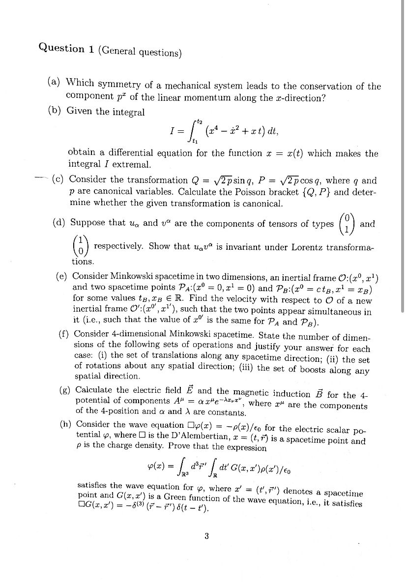 SOLUTION HANDWRITTEN, NOT TYPED!Please solve each sub | Chegg.com