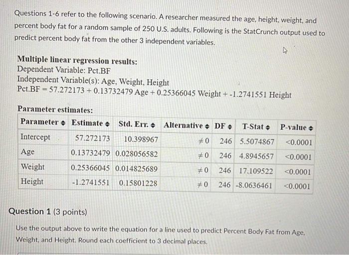 Solved Questions 1-6 refer to the following scenario. A | Chegg.com