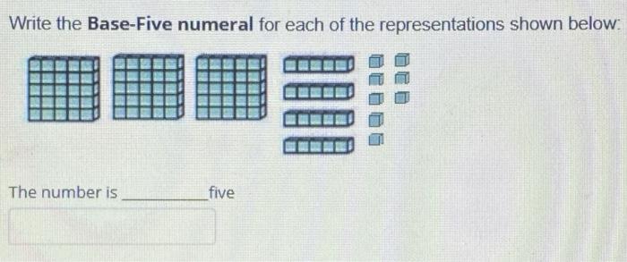 Solved Write the Base-Five numeral for each of the | Chegg.com