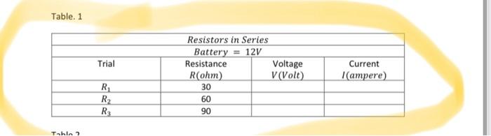 Solved Lab: Series and Parallel Circuit Lab goal: 1.To | Chegg.com