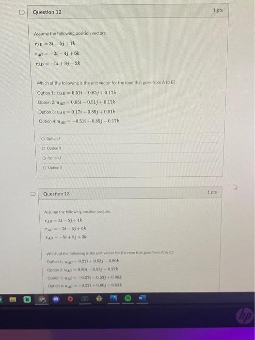 Solved 3D Particle Equilibrium Use the following information | Chegg.com