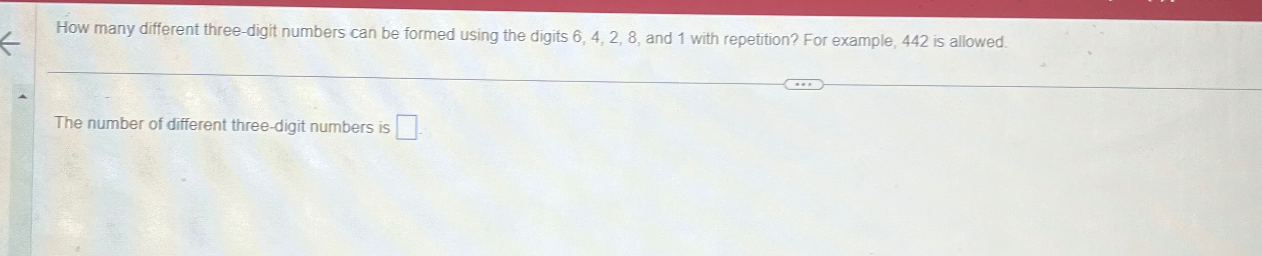 Solved How many different three-digit numbers can be formed | Chegg.com