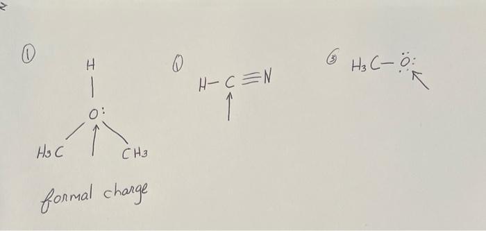 Solved 2 0 H 0 & H3C-0 H-CEN H3 C CHз formal charge | Chegg.com