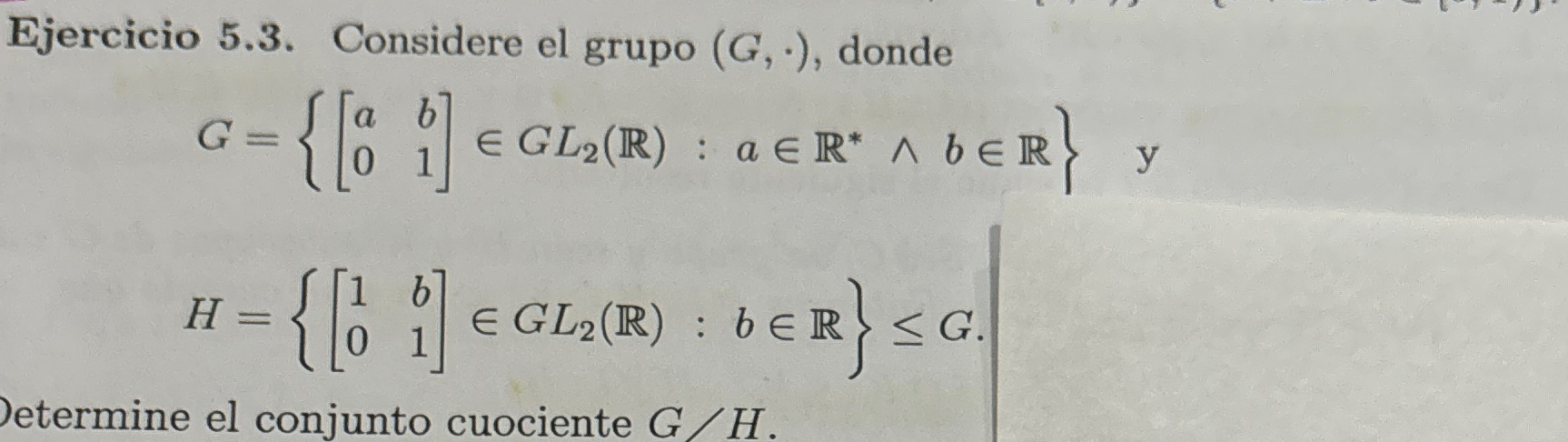 Solved Considere el grupo (G,*), ﻿dondeDetermine el conjunto | Chegg.com