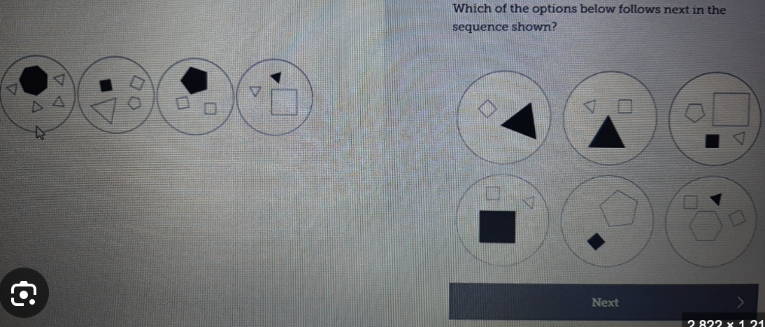 Solved Which of the options below follows next in | Chegg.com
