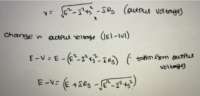 Solved 1) in purely resistive i have calculated the E-V and | Chegg.com