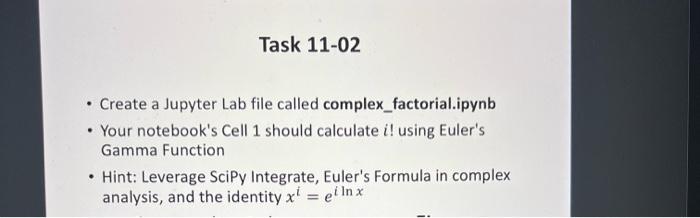 Solved - Create a Jupyter Lab file called | Chegg.com