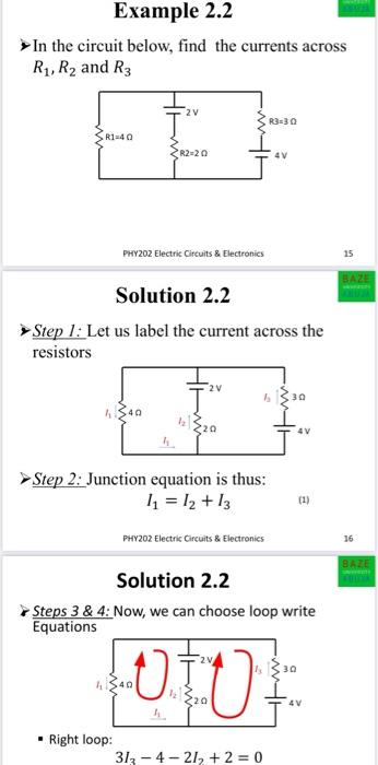 Solved In the circuit below, find the currents across R1,R2 | Chegg.com