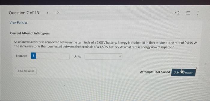 Solved An unknown resistor is connected between the | Chegg.com
