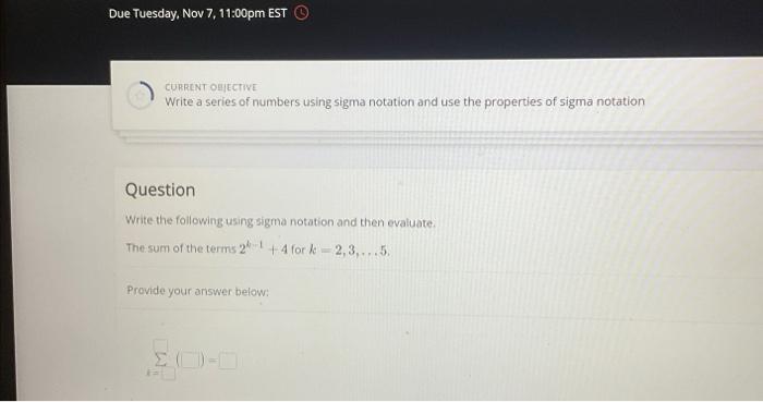 Solved CURRLNT OHIECTIVE Write a series of numbers using | Chegg.com