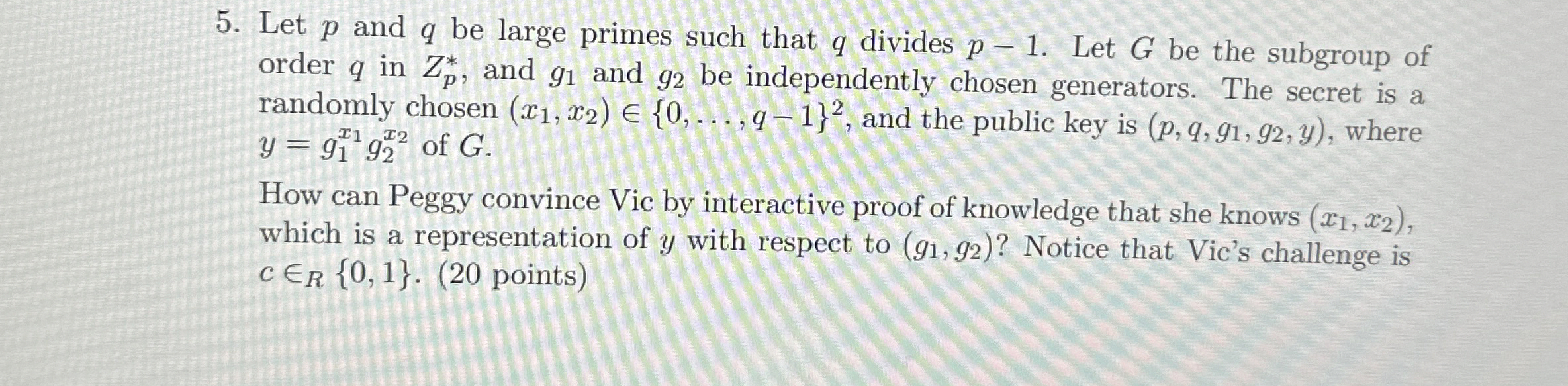 Solved Let p ﻿and q ﻿be large primes such that q ﻿divides | Chegg.com