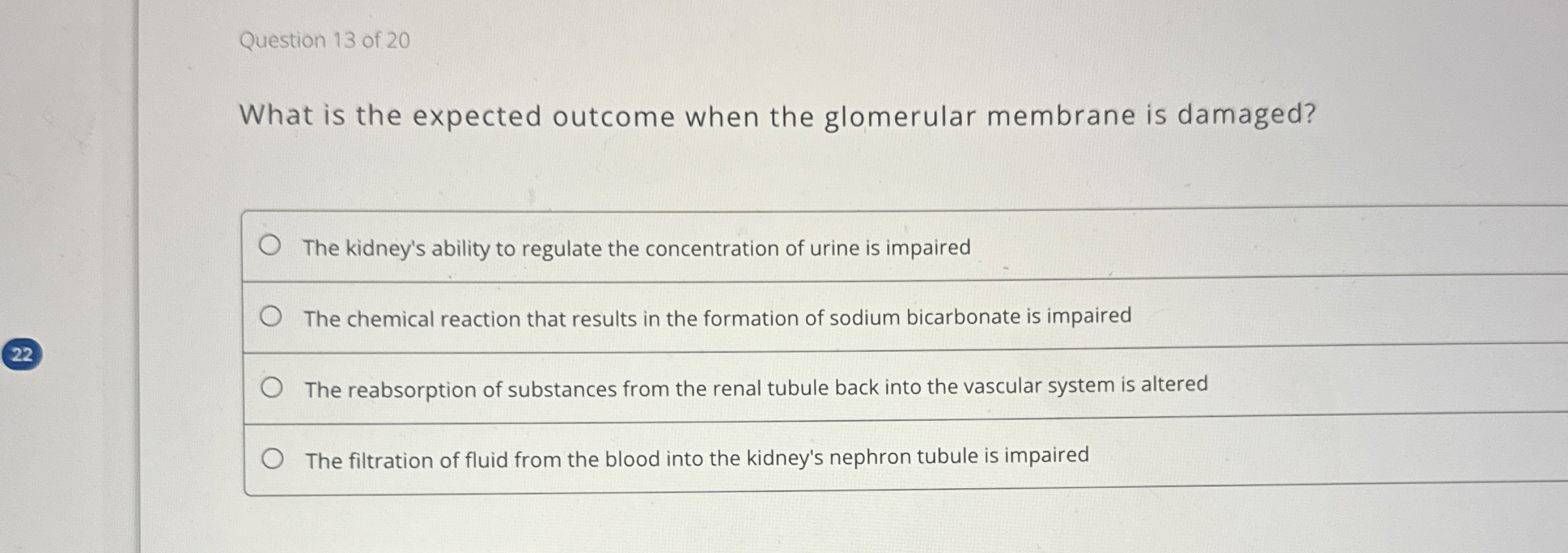 Solved Question 13 ﻿of 20What is the expected outcome when | Chegg.com