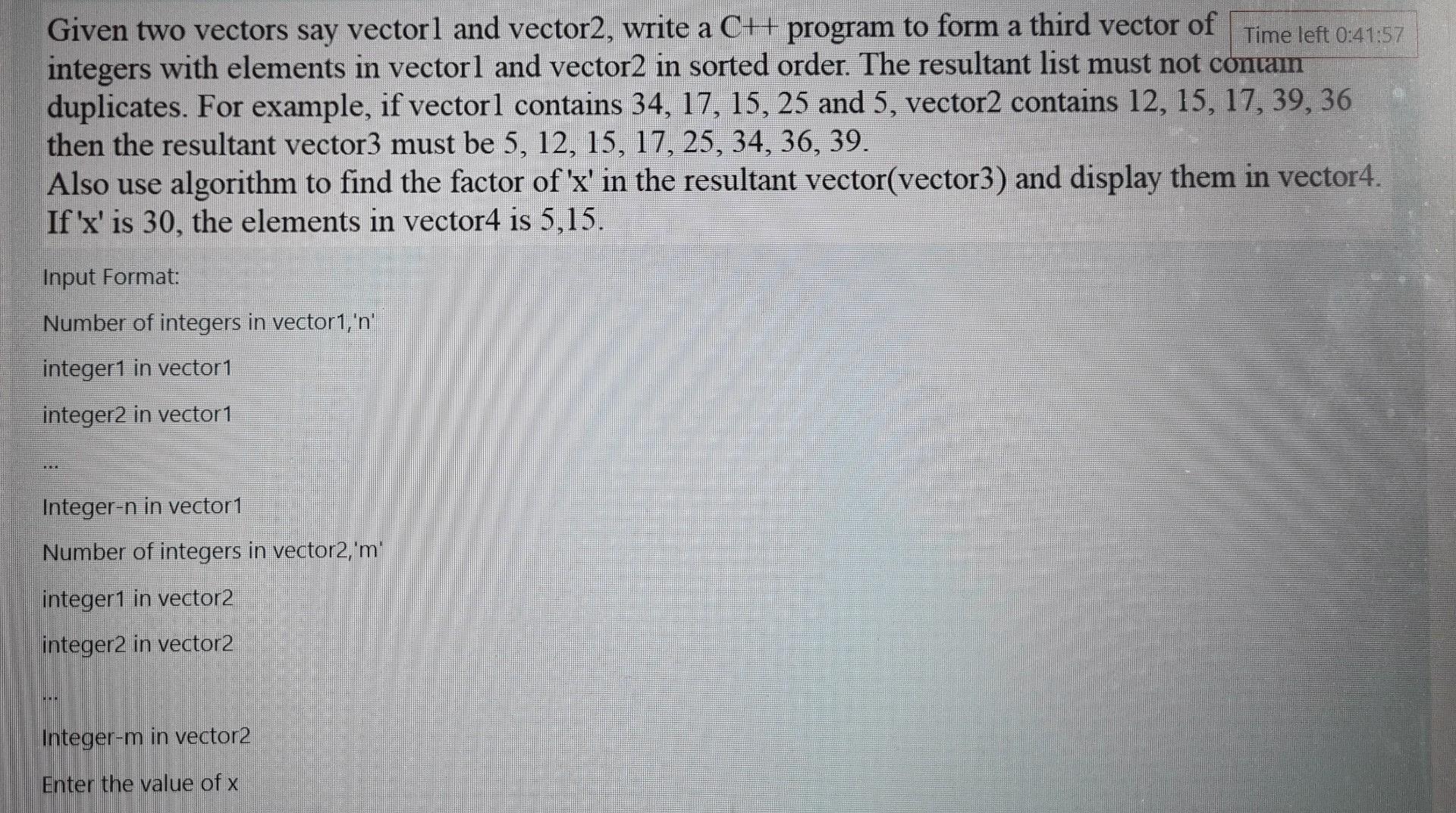 Solved а Given Two Vectors Say Vectorl And Vector2 Write A 