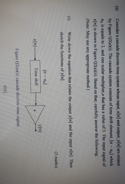 Solved (a) Consider a cascade discrete-time system whose | Chegg.com