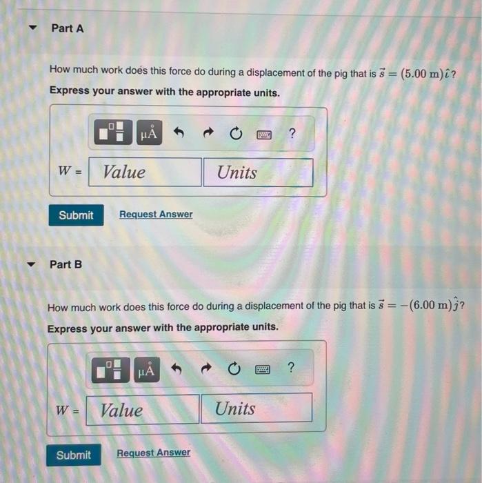 Solved On a farm, you are pushing on a stubborn pig with a | Chegg.com