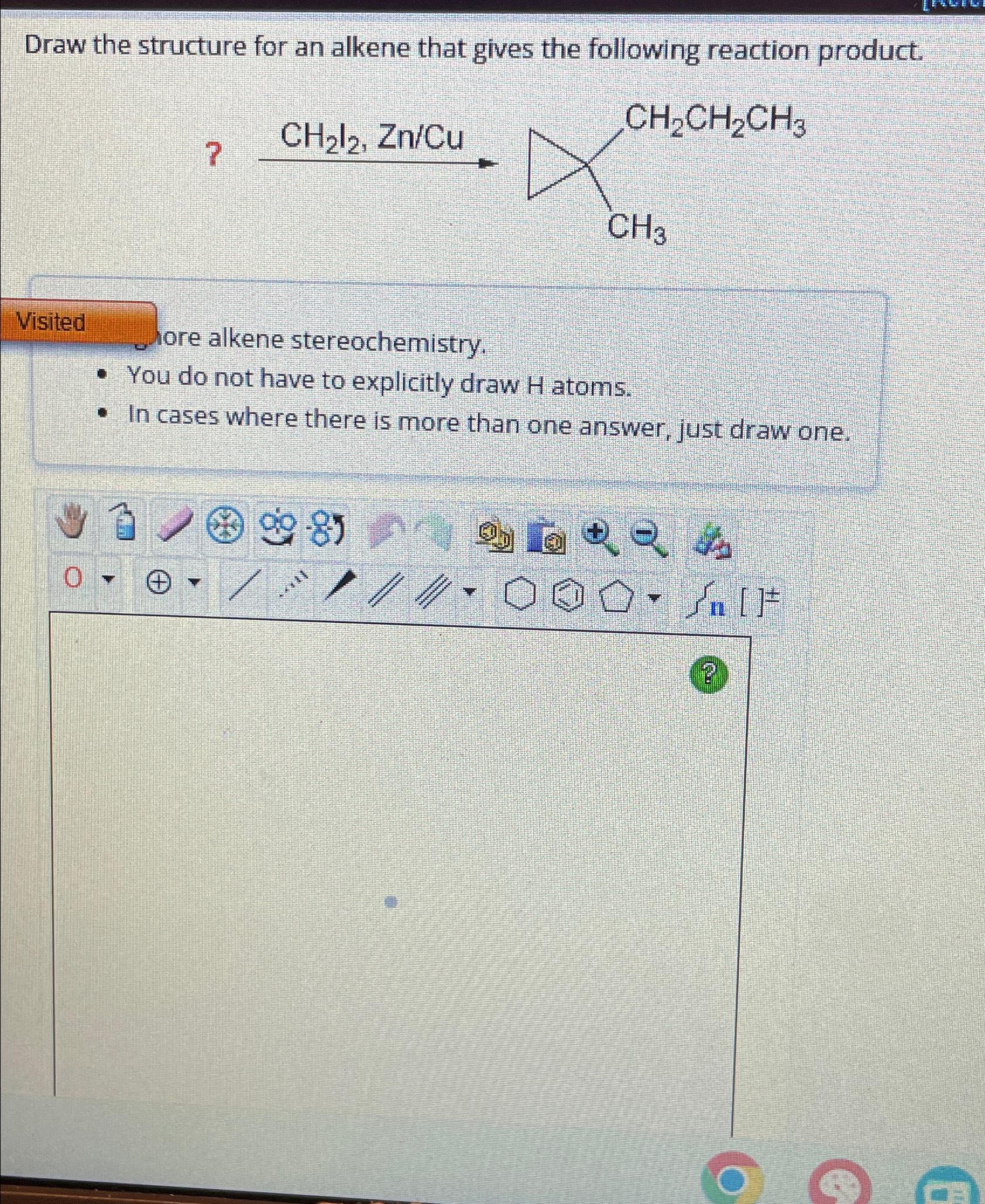 Draw the structure for an alkene that gives the | Chegg.com