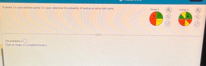 Solved It pointer 1 is spen and then pointer 2 is spun, | Chegg.com