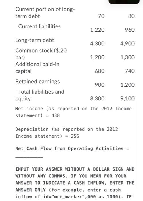 Solved Using the following information, compute Net Cash | Chegg.com