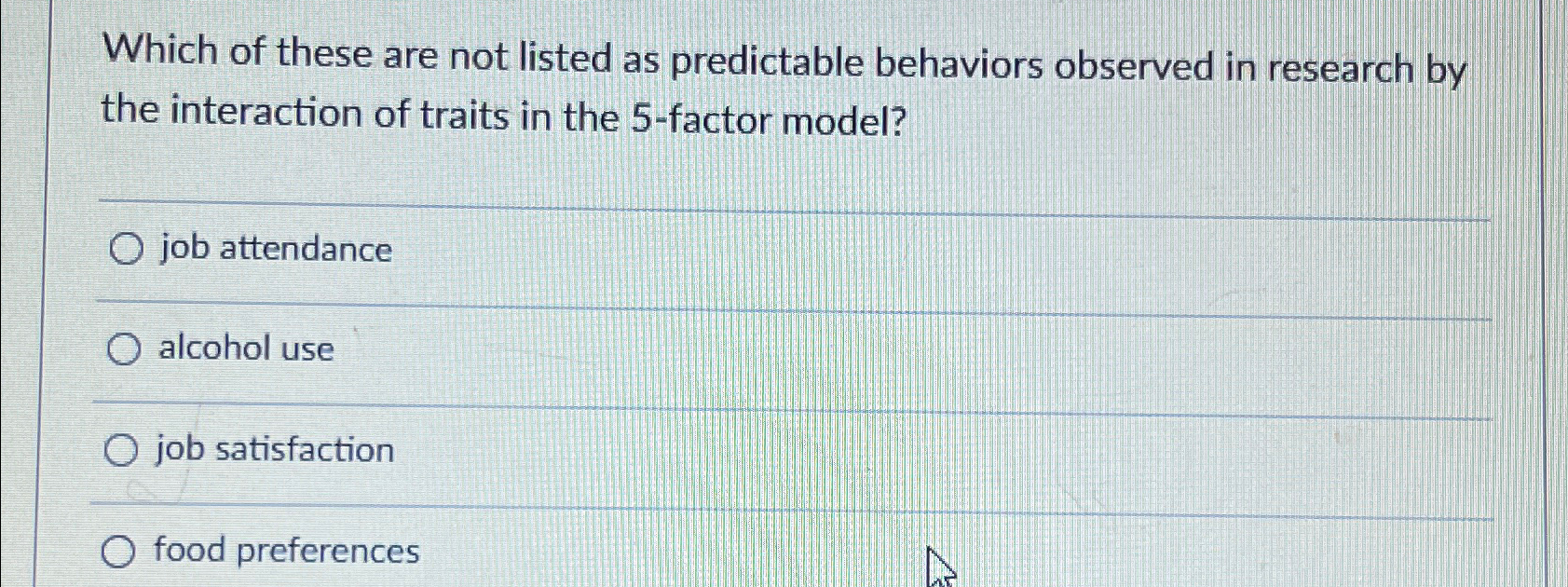 Solved Which of these are not listed as predictable | Chegg.com