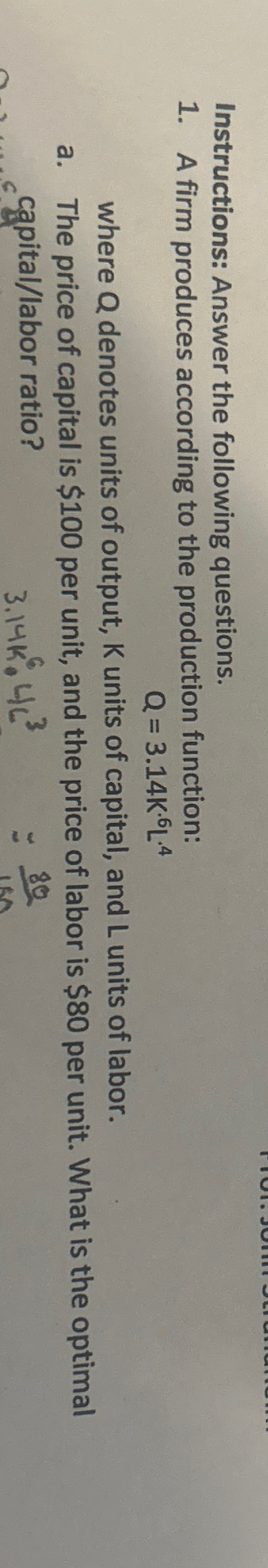 Solved Instructions: Answer the following questions.A firm | Chegg.com