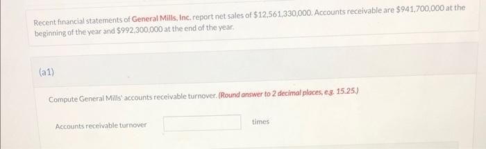 Solved Recent financial statements of General Mills, Inc, | Chegg.com