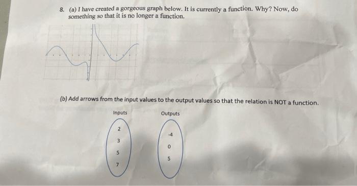 Solved 7. Given f(x)={31x−5,−x−2,x