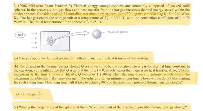 Solved 2. (2008 Mid-term Exam Problem 3) Thermal energy | Chegg.com
