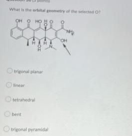 Solved What is the orbital metro OHO HO HO HI OH trional | Chegg.com