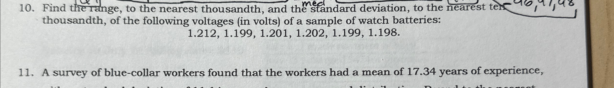 Solved Find therange, to the nearest thousandth, and the | Chegg.com