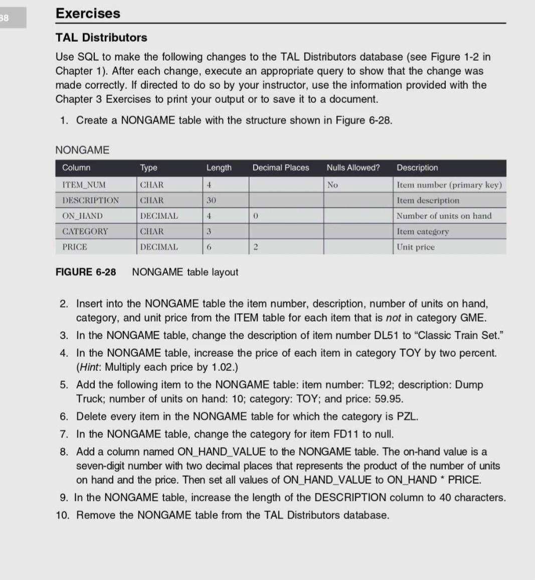 Solved Details Overview: Use SQL to make the following | Chegg.com