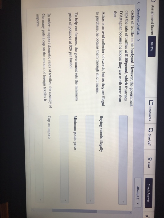 Solved ssignment Score: 89.3% Resources Ex Give Up? Hint | Chegg.com
