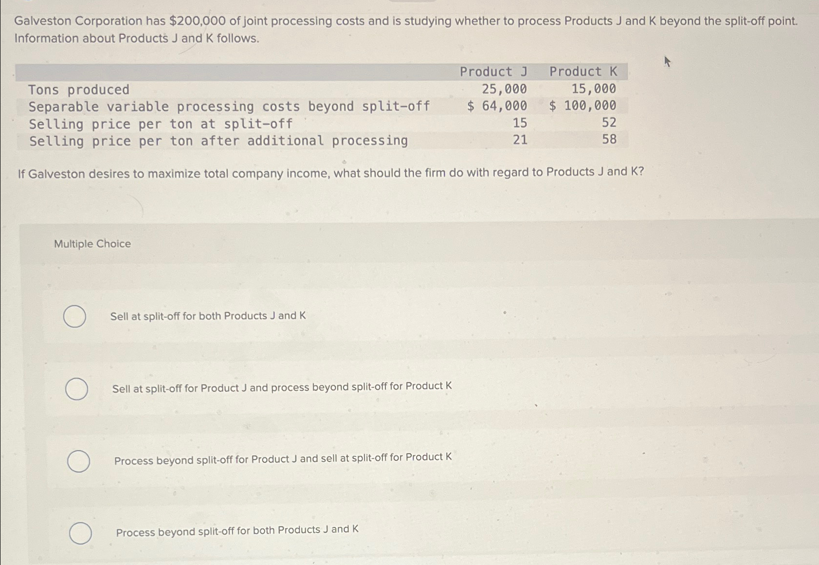 Solved Galveston Corporation has $200,000 ﻿of joint | Chegg.com