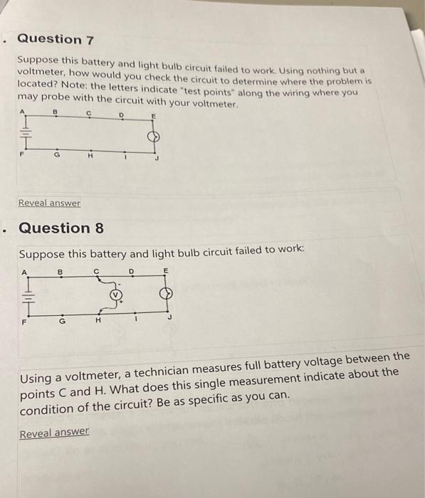 Solved Question 7 Suppose this battery and light bulb | Chegg.com