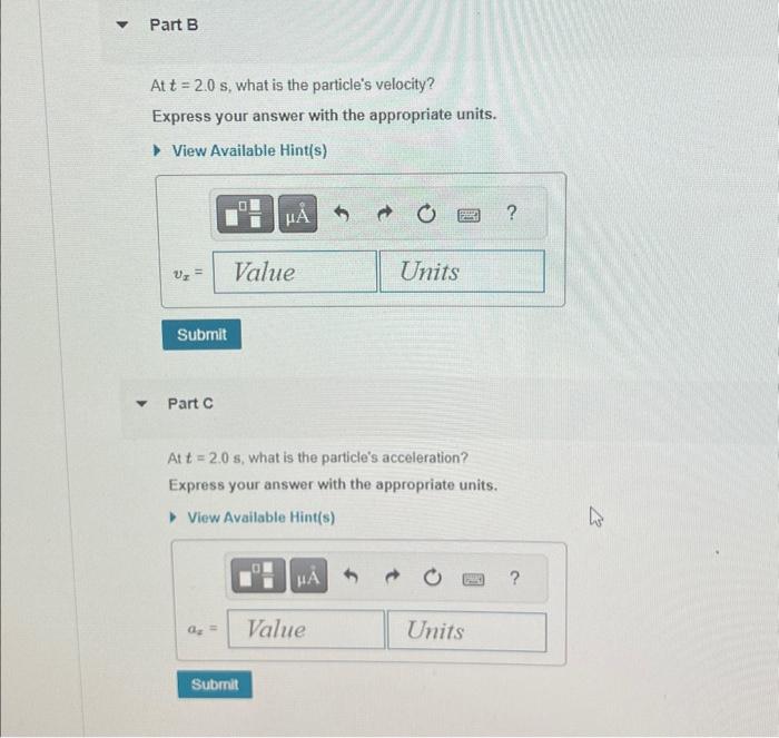 Solved (Figure 1) shows the velocity graph of a particle | Chegg.com