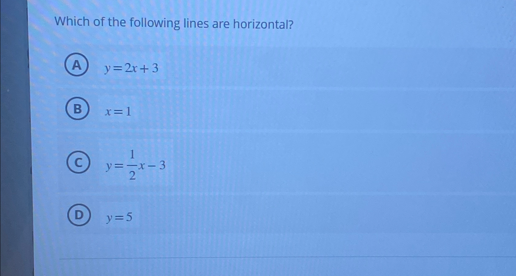 Solved Which of the following lines are | Chegg.com