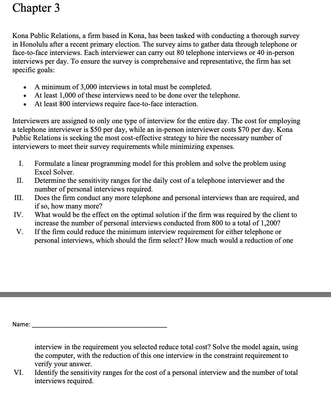 Solved interview in the requirement you selected reduce | Chegg.com