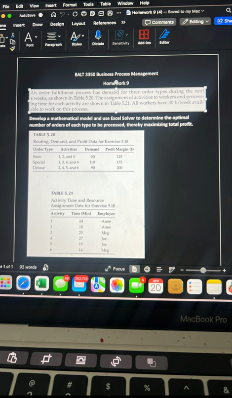 Solved File Edit View Insert Format Tools Table Window | Chegg.com