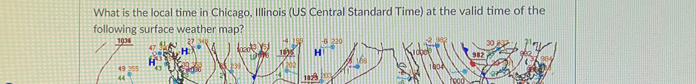 Solved What is the local time in Chicago, Illinois (US | Chegg.com