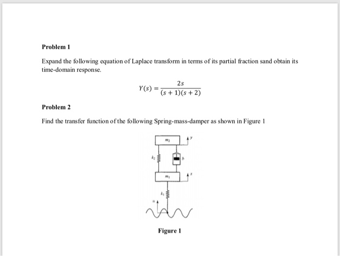 Solved Problem 1 Expand the following equation of Laplace | Chegg.com
