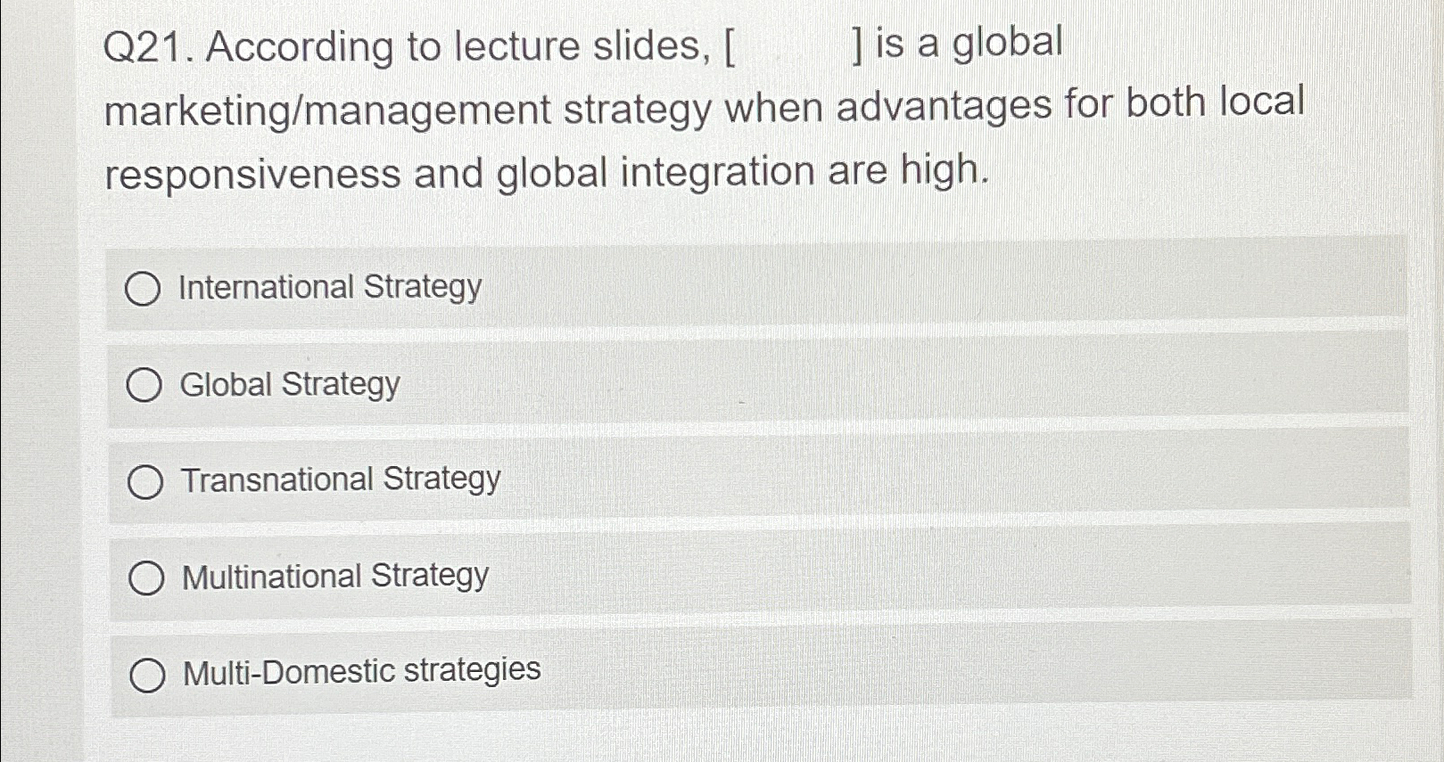 Solved Q21. ﻿According to lecture slides, [ ] ﻿is a global | Chegg.com