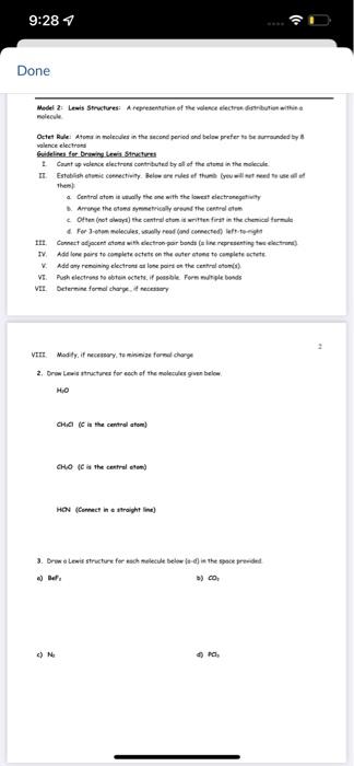 Solved fiecule Oetet Rule: Atpers in moleodes in the incond | Chegg.com