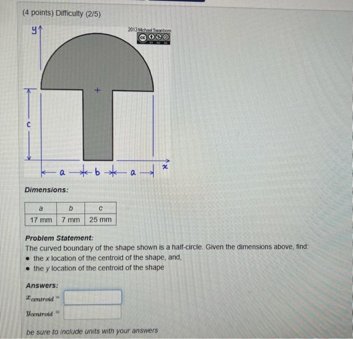 Solved (4 points) Difficulty (2/5) Dimensions: Problem | Chegg.com