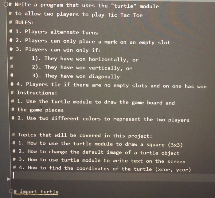 Solved O# Write a program that uses the "turtle" module # to | Chegg.com
