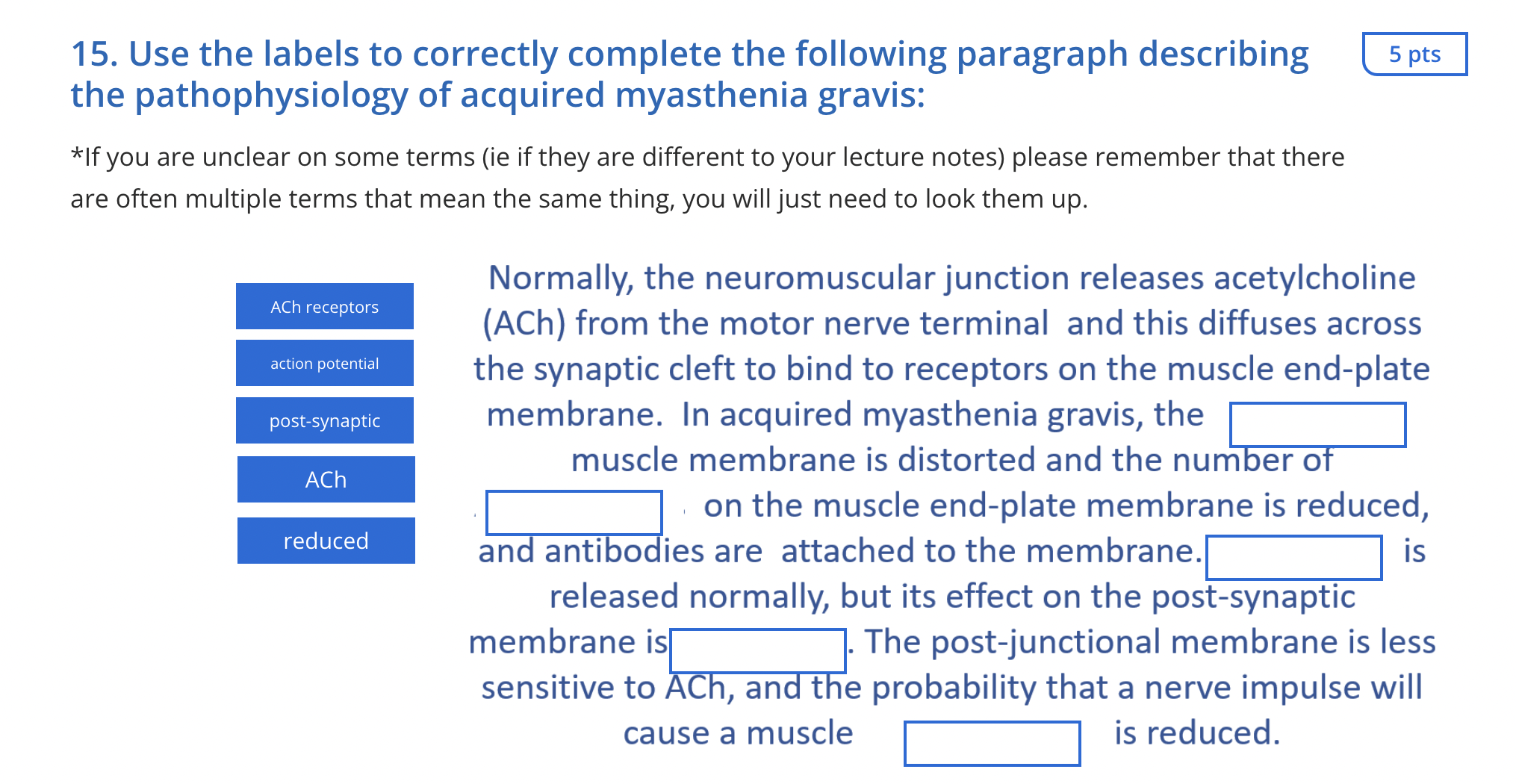Solved Use the labels to correctly complete the following | Chegg.com