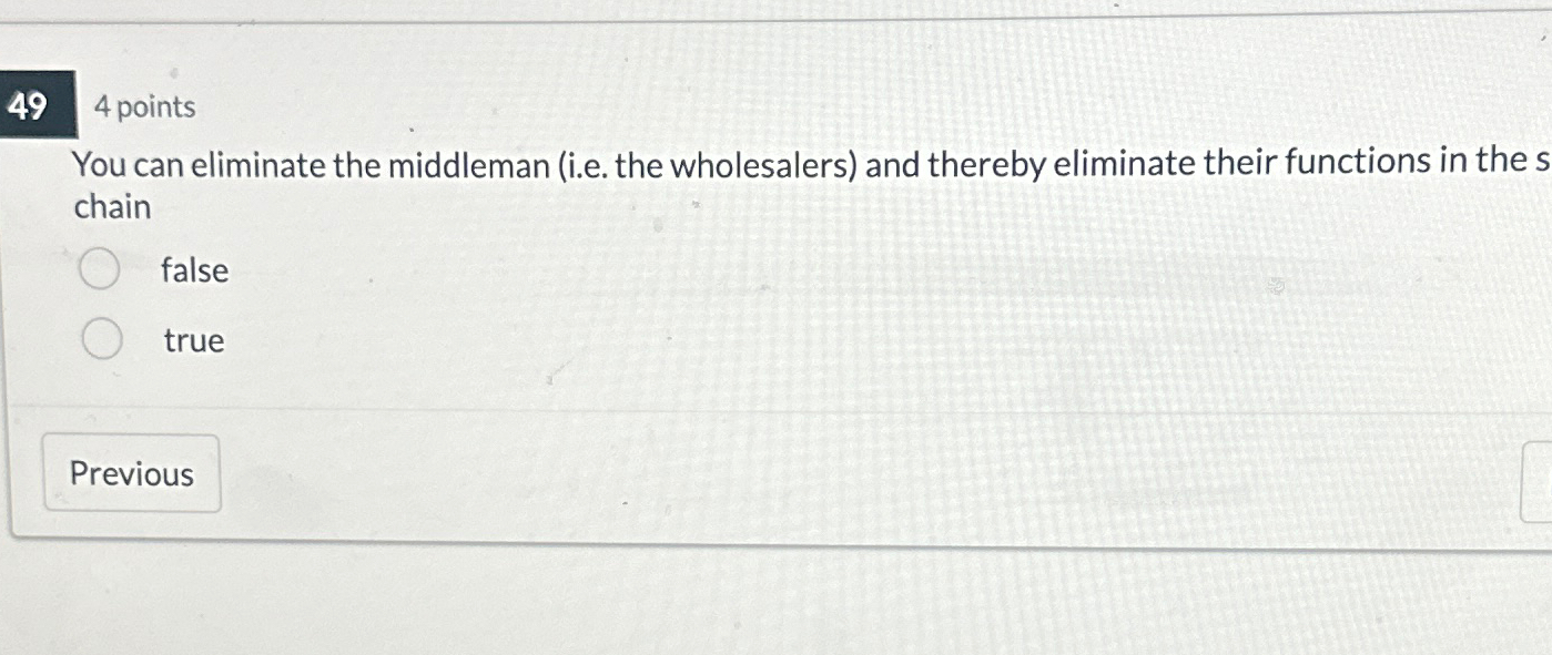 Solved 494 ﻿pointsYou can eliminate the middleman (i.e. ﻿the | Chegg.com