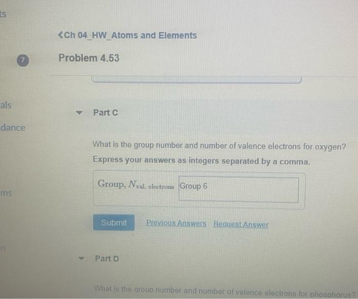 Solved What is the group number and number of valence | Chegg.com
