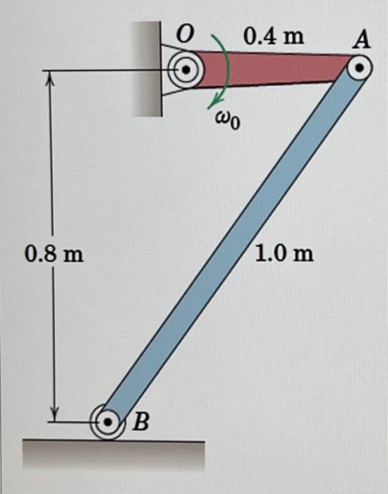 Solved Rod OA rotates with a constant angular velocity of | Chegg.com Solved Rod OA rotates with a constant angular velocity of | Chegg.com