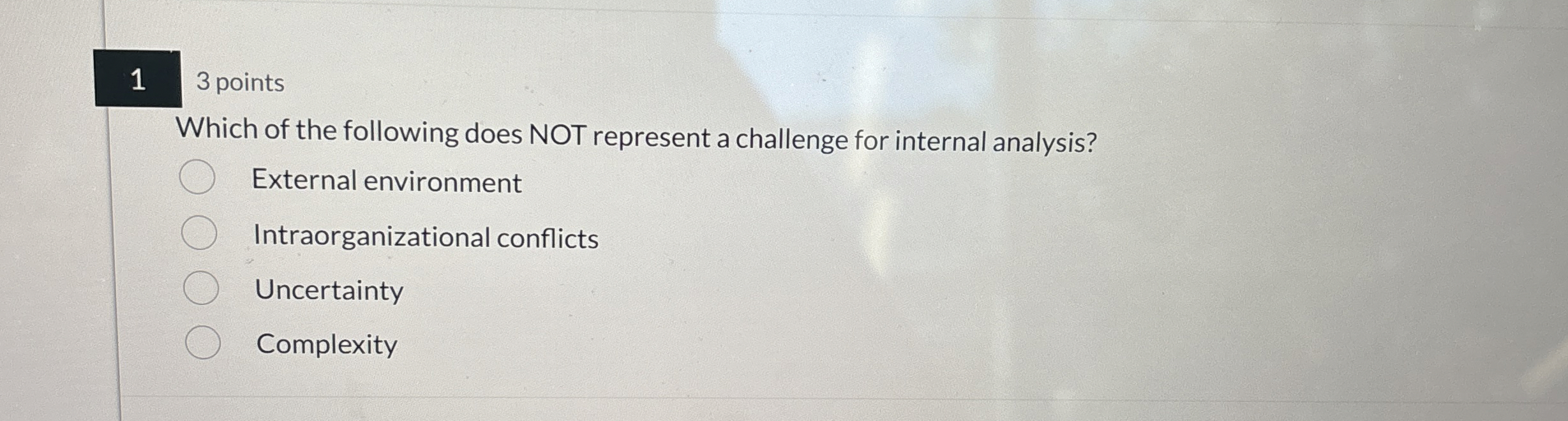 Solved 13 ﻿pointsWhich of the following does NOT represent a | Chegg.com