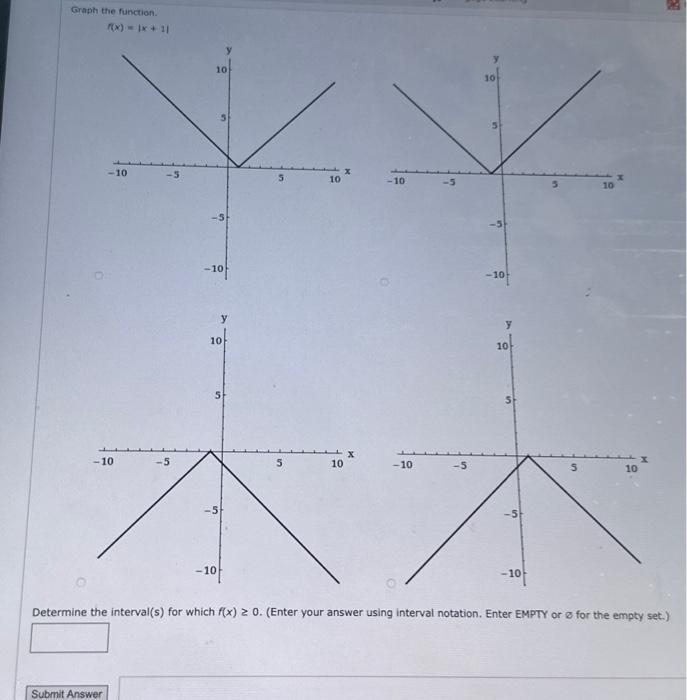 Solved Graph the function. Deter | Chegg.com